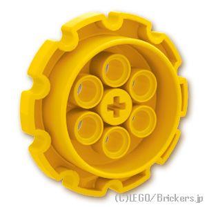 レゴ パーツ ばら売り #57519 テクニック トレッド（キャタピラ） スプロケット ホイール 40.4：イエロー | LEGOの部品 ...