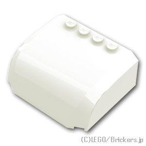 レゴ パーツ ばら売り #61484 ウィンドスクリーン 5 x 6 x 2 - カーブ：ホワイト | LEGOの部品 :61484-001 ...