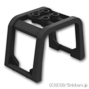 LEGO（レゴ） パーツ ばら売り #64450 ウィンドスクリーン ロールケージ 6 x 4 x 3 1/3：ブラック | LEGOの部品 ...