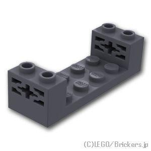 レゴ テクニック パーツ ばら売り #65635 テクニック ブロック 2 x 6 x 1 1/3 十字穴：ダークグレー | LEGOの部品 ...