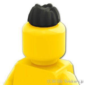 LEGO レゴ パーツ ばら売り #68212 ミニフィグ ヘア - ヘアスモール スタッド スパイキー タフト：ブラック | LEGOの部品 ...