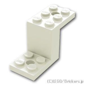 レゴ パーツ ばら売り #76766 ブラケット 5 x 2 x 2 1/3 2穴＆スタッドホルダー：ホワイト | LEGOの部品 ...