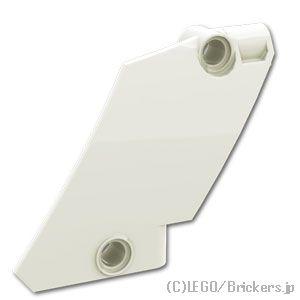 LEGO レゴ パーツ ばら売り #80268 テクニック パネル カーブ #60 5 x 7 テーパー 右：ホワイト | LEGOの部品 ...