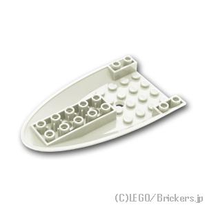 LEGO レゴ パーツ ばら売り #87611 航空機 胴体後部 ボトム 6 x 10：ホワイト | LEGOの部品 : レゴブロック専門店 ...