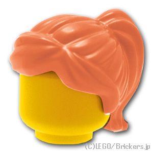 LEGO レゴ パーツ ばら売り #87990 ミニフィグ ヘア - 横わけのポニーテール：ヌガー | LEGOの部品 : レゴブロック専門店 ...