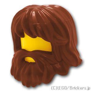 LEGO レゴ パーツ ばら売り #87999 ミニフィグ ヘア - 髭 フルフェイス：ブラウン | LEGOの部品 : ブロックパーツ専門店 ...