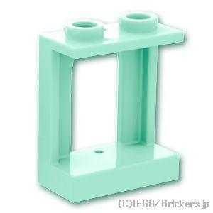 LEGO レゴ パーツ ばら売り #90195 ウィンドウ フレーム 1 x 2 - キャッスル：ライトアクア | LEGOの部品 ...