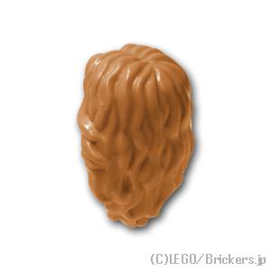 LEGO レゴ パーツ 髪 ばら売り #90396 ミニフィグ ヘア - ミディアムウェービー：ミディアムヌガー | LEGOの部品 ミニ ...