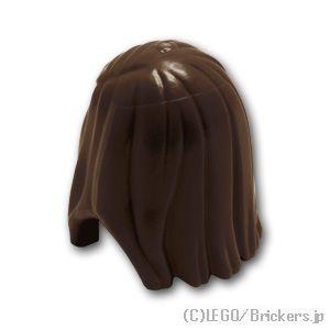 LEGO レゴ パーツ 髪 ばら売り #92083 ミニフィグ ヘア - ストレート：ダークブラウン | LEGOの部品 ミニフィギュア ...