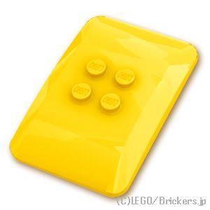 レゴ パーツ ばら売り #98281 ウェッジ 6 x 4 x 2/3 - 4面カーブ：イエロー | LEGOの部品 : 98281-024 ...