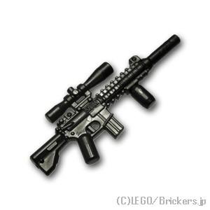 LEGO レゴ カスタムパーツ スナイパーライフル M134：ブラック | lego 互換 ミニフィギュア 人形 ミリタリー 武器 銃 ...