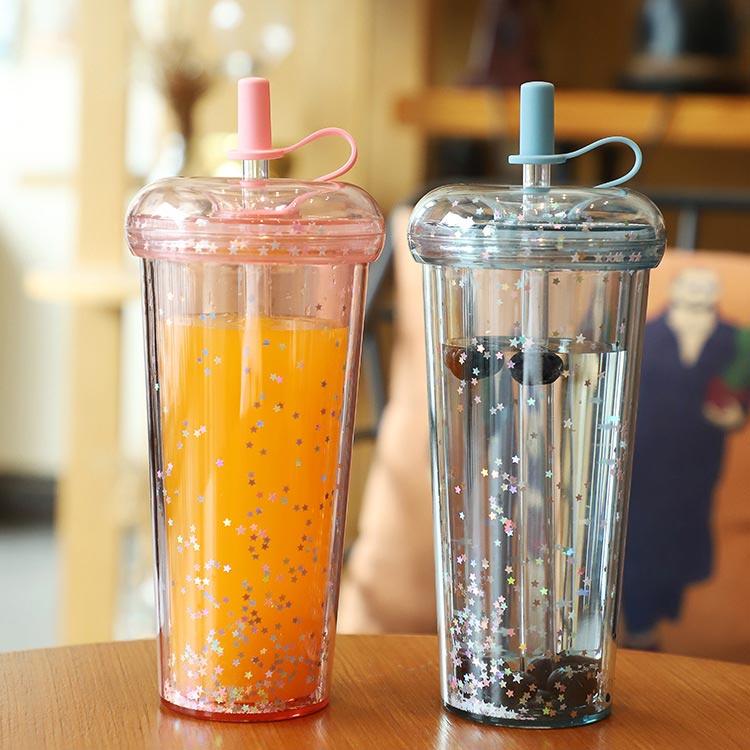 ドリンク ストロー付きタンブラー 子供 水筒 マグボトル 320/420/520ml 大人 蓋付き 大容量 ボトル タンブラー ストローカバー付き 漏 : ブリッジブリッジ - 通販 ...