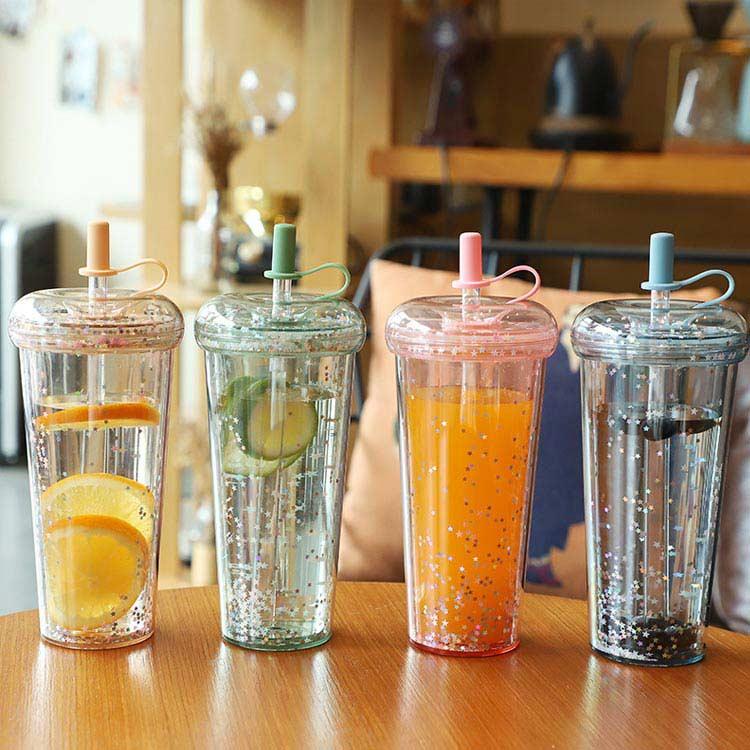 ドリンク ストロー付きタンブラー 子供 水筒 マグボトル 320/420/520ml 大人 蓋付き 大容量 ボトル タンブラー ストローカバー付き 漏 : ブリッジブリッジ - 通販 ...