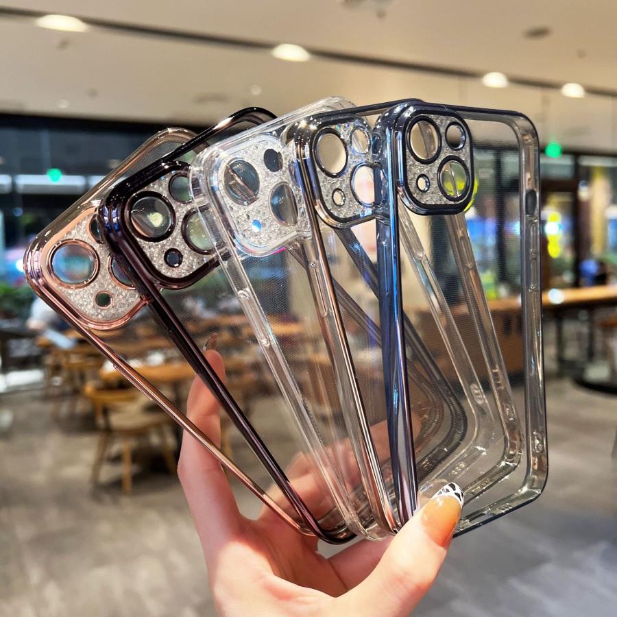 iPhoneケース スマホケース クリア 透明 グリッター キラキラ 輝く ソフトケース 携帯 カバー 柔らかい カメラ保護 iphone13 iph : ブリッジブリッジ - 通販 ...