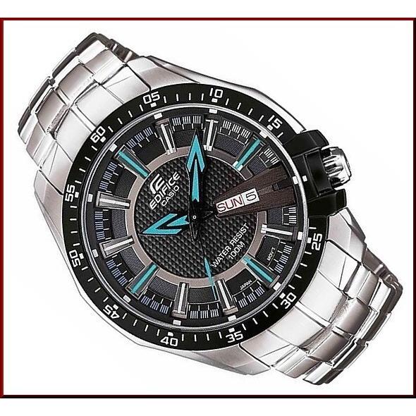 EDIFICE（CASIO） CASIO EDIFICE カシオ エディフィス メンズ腕時計 ブラック/ブルー文字盤 メタルベルト 海外モデル EF-130D-1A2 : BRIGHTヤフー店 ...