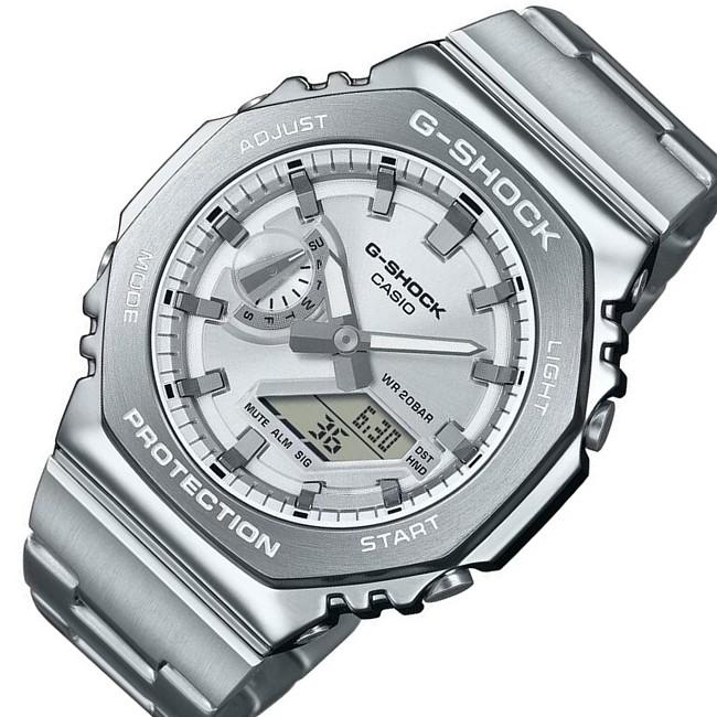 CASIO/G-SHOCK カシオ/Gショック メンズ腕時計 メタルベルト アナデジモデル シルバー(海外モデル)GM-2110D-7A : gm-2110d-7a : BRIGHTヤフー店 ...