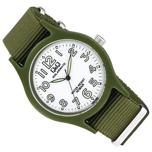 Q&Q CITIZEN シチズン キューアンドキュー SOLARMATE メンズ ソーラー腕時計 ホワイト文字盤 グリーンナイロンベルト(国内正規品)H062-004 : BRIGHTヤフー店 ...