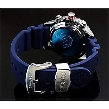 SEIKO PROSPEX diver's watch セイコー プロスペックス ダイバーズ クロノ メンズ ソーラー腕時計 ネイビー/レッド ...