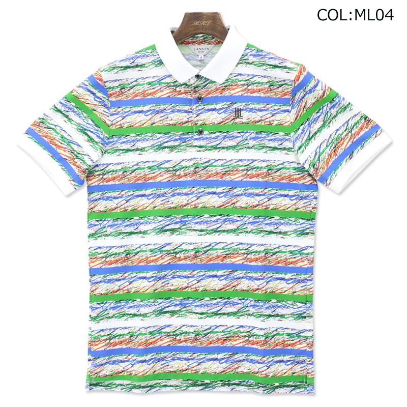 ランバン スポール LANVIN SPORT VMX1541X3 メンズ シャツ 半袖 吸汗速乾 UV ゴルフウェア スポーツウェア 春夏 LANVIN（ランバン） スポール LANVIN SPORT VMX1541X3 メンズ シャツ