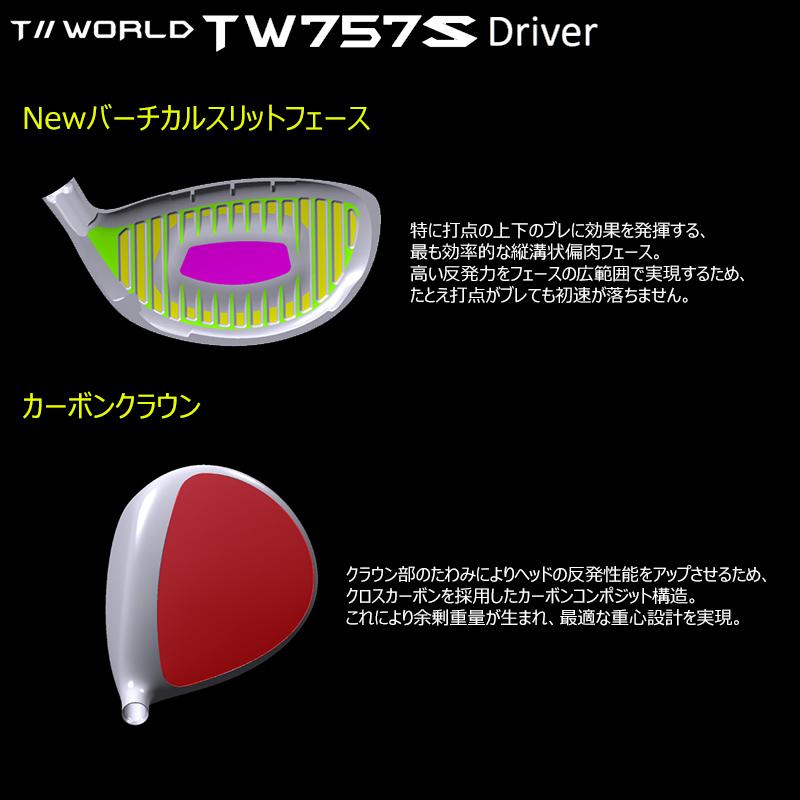 TOUR WORLD 本間ゴルフ (ホンマ/HONMA) ツアーワールド (T//WORLD) 2022 TW757 Type-S ドライバー (10.5°/S) 右用 TW757専用 ヴィ ...