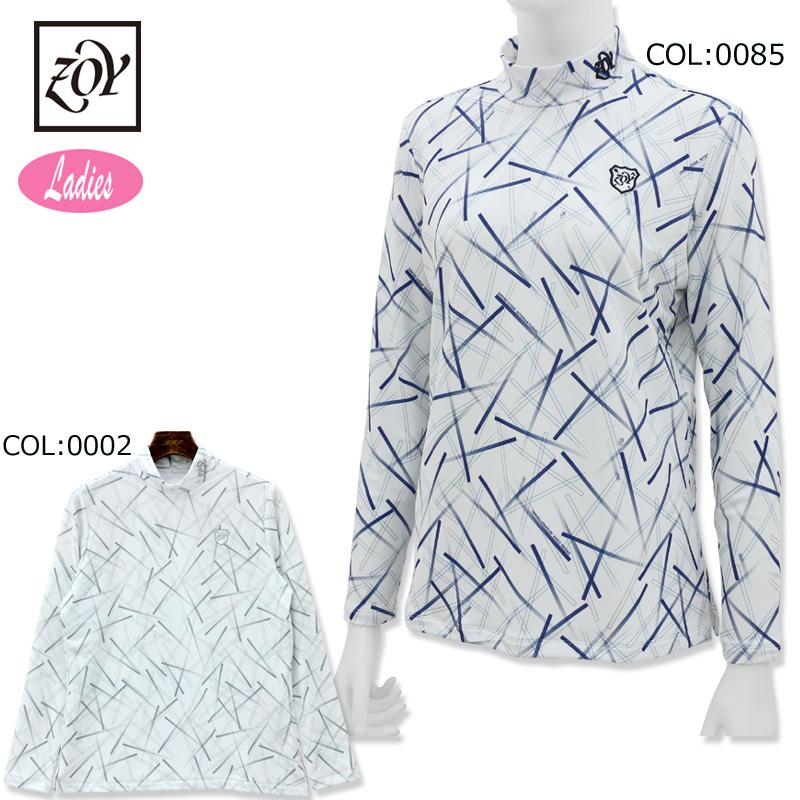 ZOY（ゾーイ） ZOY 071644019 レディース 長袖 シャツ ハイネック 吸汗速乾 ゴルフウェア スポーツウェア 秋冬春 ...