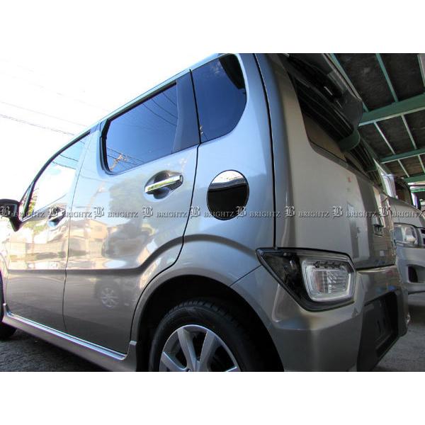 ブライツ(車) BRIGHTZ ワゴンRカスタムZ MH55S MH95S 超鏡面ステンレスメッキフューエルリッドカバー ガソリン 給油口 ...