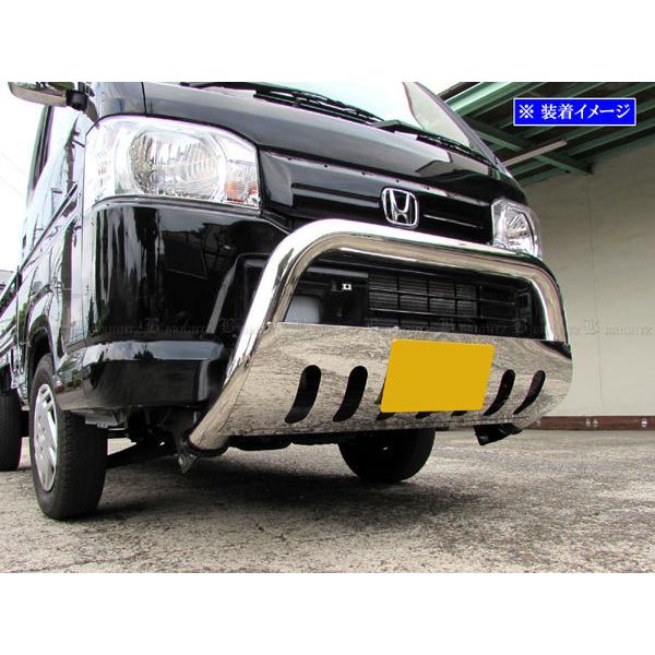 ブライツ(車) BRIGHTZ アクティトラック HA8 HA9 超鏡面ステンレスメッキフロントグリルガード フロント ガーニッシュ ...