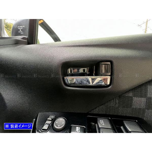 ブライツ(車) BRIGHTZ デイズ 43 44 45 46 47 48 ステンレスインナードアハンドルカバー 皿 4PC 黒 アウター ガーニッシュ ベゼル フィニッシャー INS−DHC ...