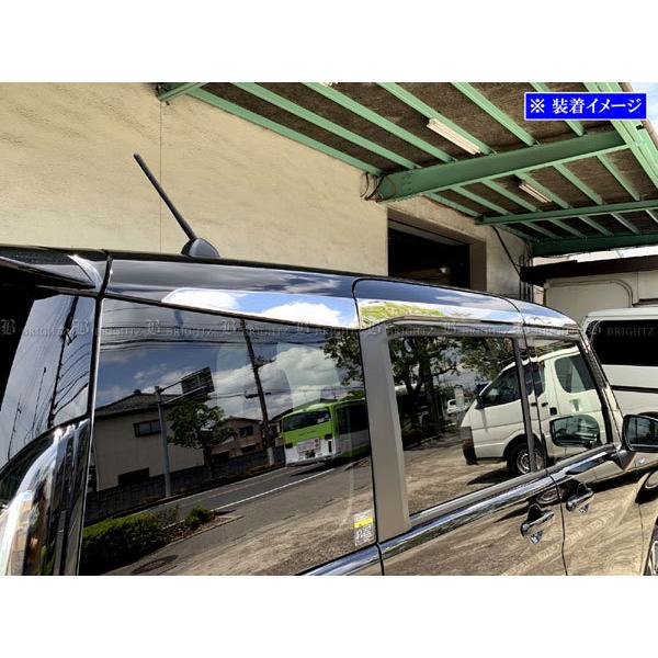 ブライツ(車) BRIGHTZ ソリオ MA27S MA37S MA47S MAD7S 超鏡面ステンレスメッキルーフガーニッシュ 6PC サイド ドア アッパー モール フレーム ライン ...