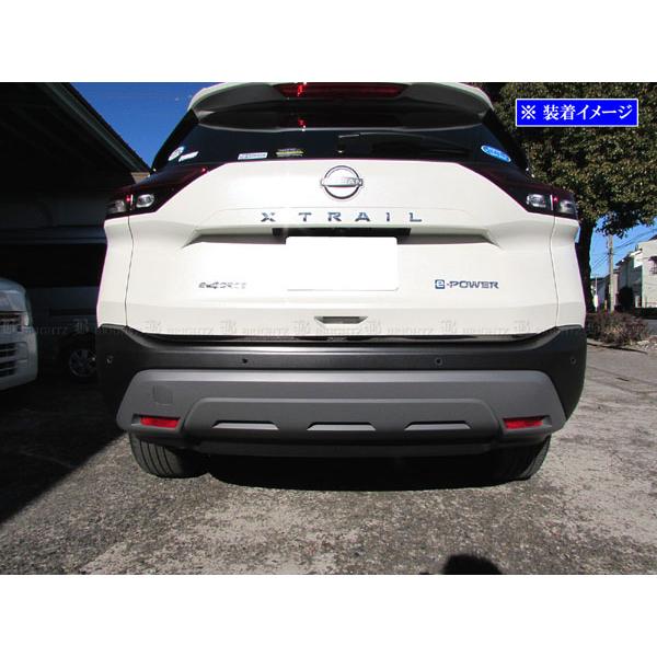 BRIGHTZ エクストレイル T33 SNT33 超鏡面ステンレスメッキトランクアンダーモール リア リヤ カバー ベゼル パネル TRU−MOL−219 : o0026jpb0030 ...