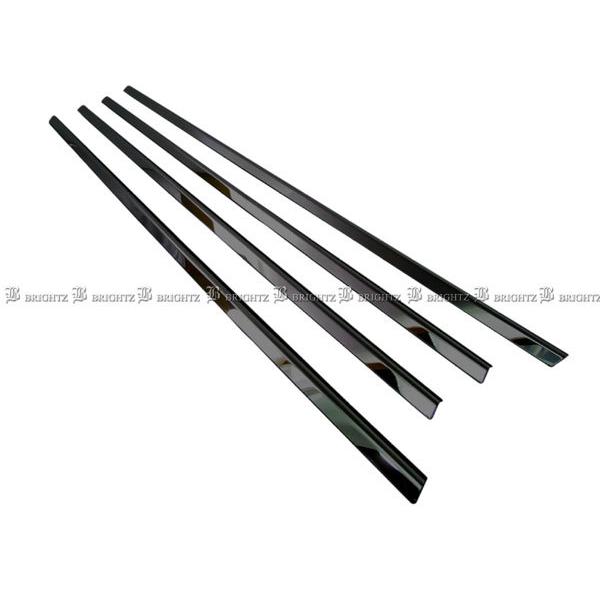 RVR GA3W GA4W 超鏡面 ステンレス ブラック メッキ ウィンドウ モール 4PC ウェザーストリップ カバー WIN−BLA−011 : brightzdx1 - 通販 ...