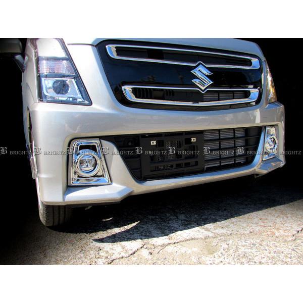 ワゴンRスティングレー MH95S メッキ フォグ ライト ランプ カバー FOG−COV−237 : brightzdx2 - 通販 ...
