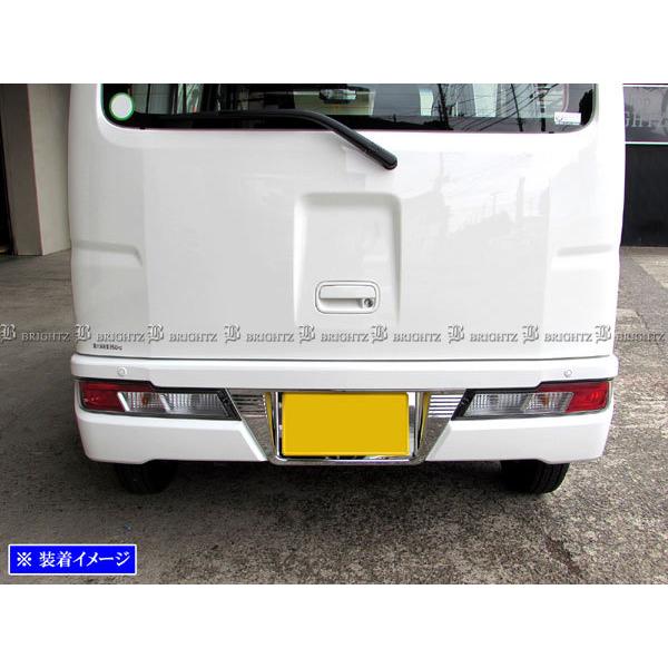 ピクシスバン S321M S331M 後期 メッキ リア ライセンス プレート パネル カバー ガーニッシュ LICENSE−042 ...
