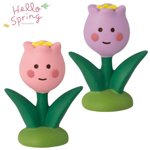 DECOLE デコレ(DECOLE) concombre コンコンブル チューリップさん ピンク・パープル【Hello Spring】 : ブリテン - 通販 - Yahoo!ショッピング