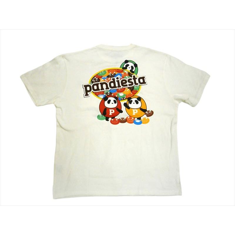 PANDIESTA パンディエスタ 半袖Tシャツ 554350 カラフルスイーツ プリント ポケットTシャツ ホワイト : ブロスクロージング ...