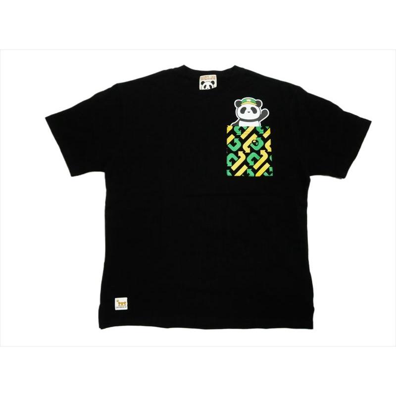 PANDIESTA（パンディエスタ） 半袖Tシャツ 554354 フレッシュサンド プリント ポケットTシャツ ブラック : ブロス ...