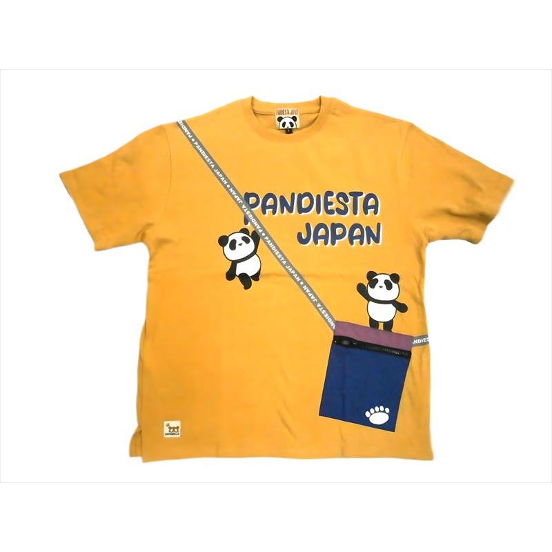 PANDIESTA パンディエスタ 半袖Tシャツ 554355 パンダ サコッシュ付きトリックTシャツ マスタード : ブロスクロージング ...