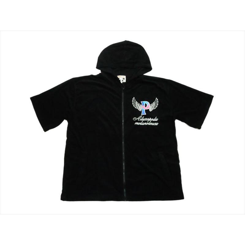 PANDIESTA パンディエスタ 554561 パイル素材 ロゴアップリケ パーカーセットアップ (パーカー＆ショーツ) 上下 ユニセックス ...