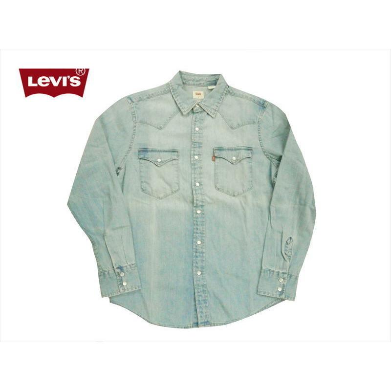 Levi's リーバイス 長袖シャツ CLASSIC スタンダード デニム 長袖ウエスタンシャツ 857450003 Red Cast ...