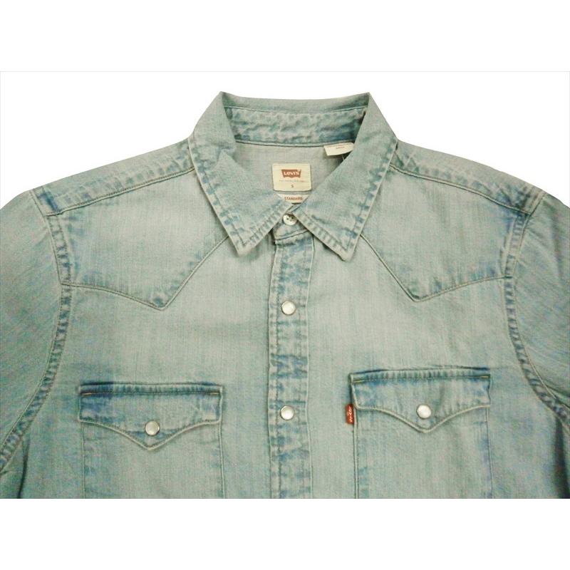Levi's リーバイス 長袖シャツ CLASSIC スタンダード デニム 長袖ウエスタンシャツ 857450003 Red Cast ...