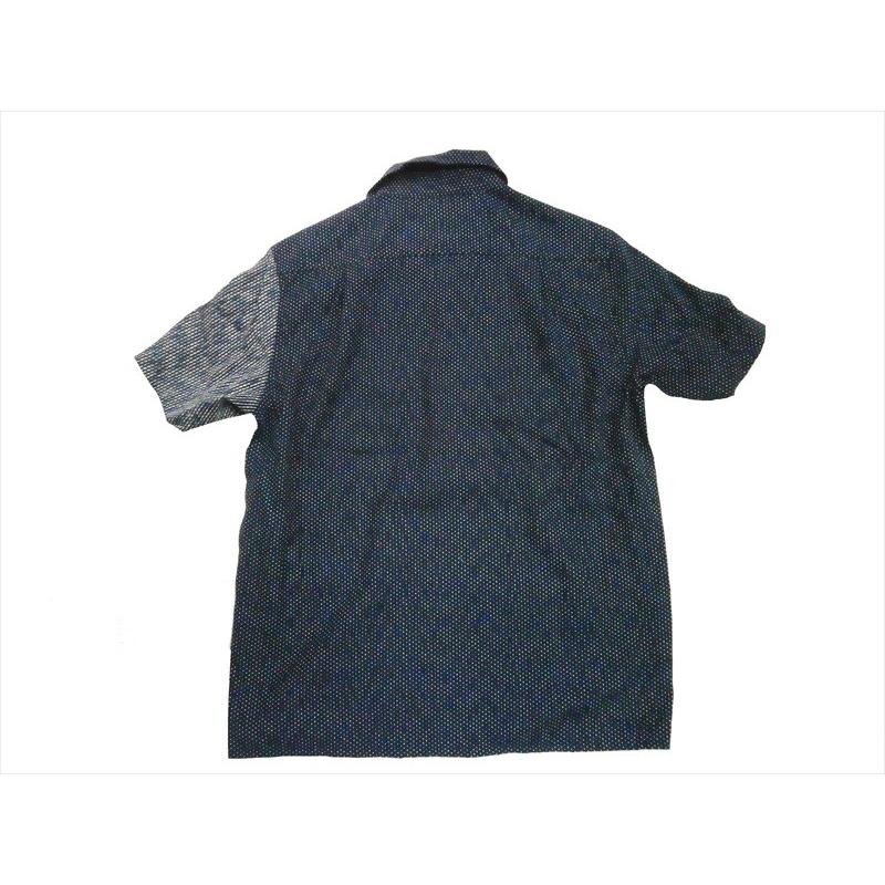 衣櫻 衣櫻・ころもざくら/半袖シャツ SA1197 「飛白切替」和柄 半袖コットン アロハシャツ 縞絣柄 日本製 : ブロスクロージング ...