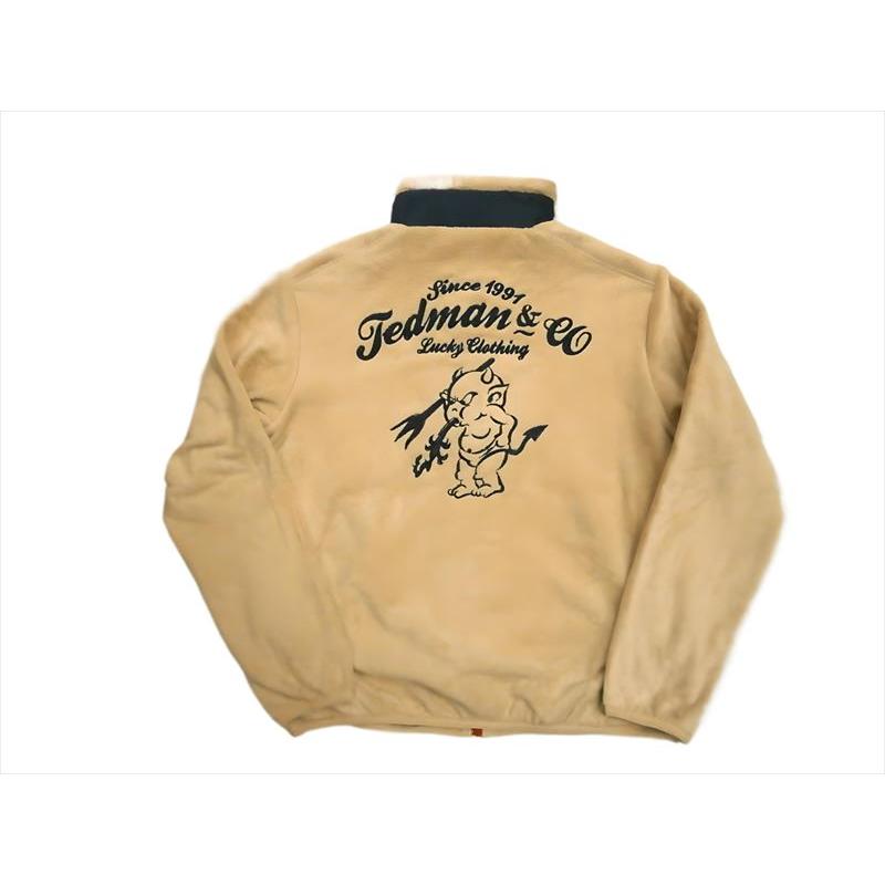 TEDMAN テッドマン/TEDMAN フリースジャケット TDFJ-100 チェーンステッチ"TEDMAN" フリース ベージュ : ブロスクロージング - 通販 - Yahoo!ショッピング