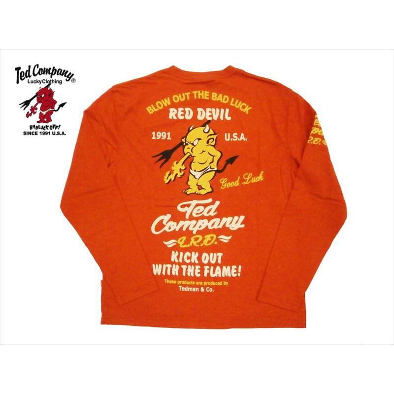 TEDMAN（テッドマン） TEDMAN/エフ商会 長袖Tシャツ TDLS-314 『RED DEVIL』ミリタリー・ロングTシャツ レッド : ブロスクロージング - 通販 - Yahoo ...