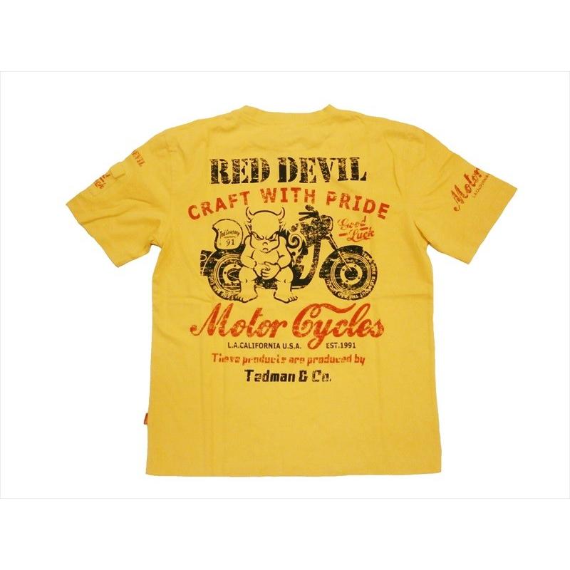 TEDMAN テッドマン TEDMAN/エフ商会 Tシャツ TDSS-449 『RED DEVIL/バイク』アメカジ 半袖Tシャツ カスタード : ブロスクロージング - 通販 - Yahoo ...