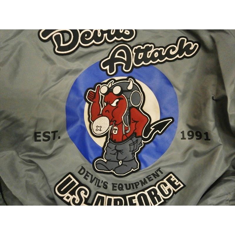 TEDMAN テッドマン TEDMAN/エフ商会・ma-1 フライトジャケット TMA-550 "Devil's Attack" MA-1 ミリタリージャケット Pグレー : ブロス ...