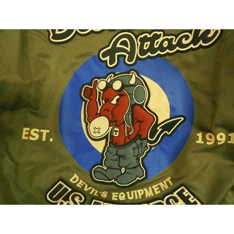 TEDMAN テッドマン TEDMAN/エフ商会・ma-1 フライトジャケット TMA-550 "Devil's Attack" MA-1 ミリタリージャケット セージグリーン : ブロス ...