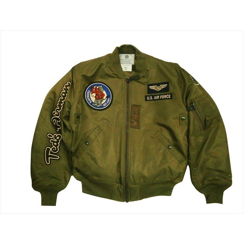 TEDMAN テッドマン TEDMAN/エフ商会・ma-1 フライトジャケット TMA-550 "Devil's Attack" MA-1 ミリタリージャケット セージグリーン : ブロス ...