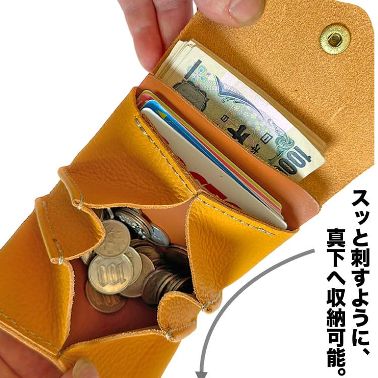 BREATH（Cham） 本革 ミニウォレット 日本製 チャム cham BREATH LIGHT MINIMUM WALLET ブレスライト 二つ折り財布 ミニ財布 牛革 ...