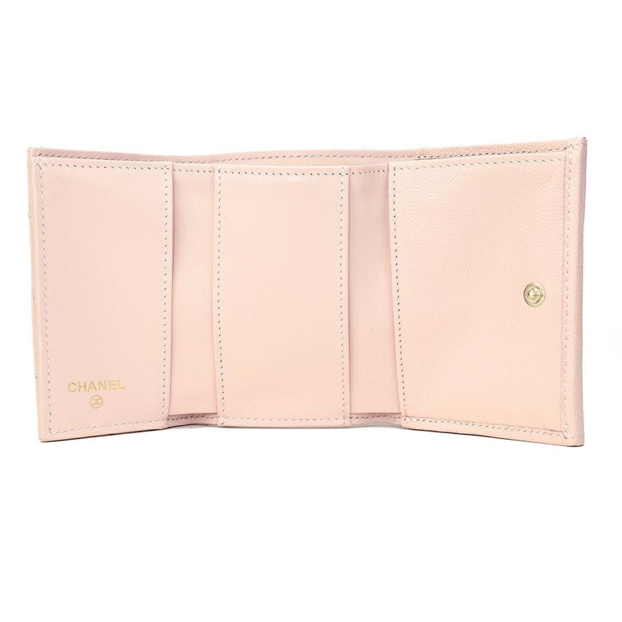 CHANEL シャネル 3つ折り財布 キャビアスキン AP0230 B10738 CHANEL シャネル 3つ折り財布 キャビアスキン AP0230 B10738