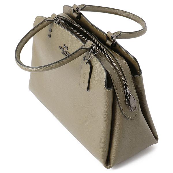 COACH（コーチ） 並行輸入 ハンドバッグ クロスグレイン 91493 QBDB7レディース カーキ 緑 : ブランドストリートリング ...